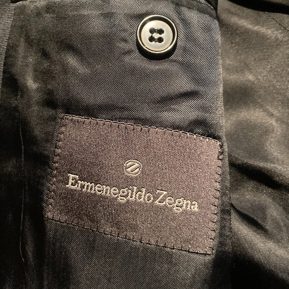 Ermenegildo Zegna Navy Blue Suit Jacket Pants - Gem